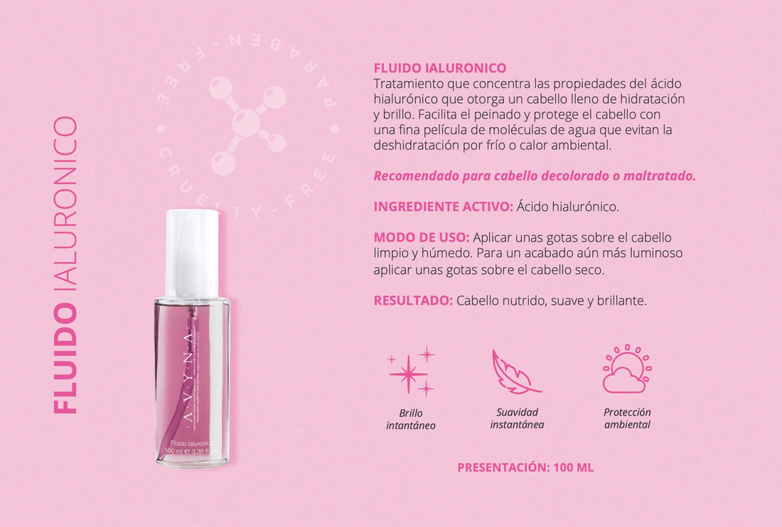 Fluido Ialuronico - Brillo, hidratación y suavidad. – Avyna Cosméticos SL